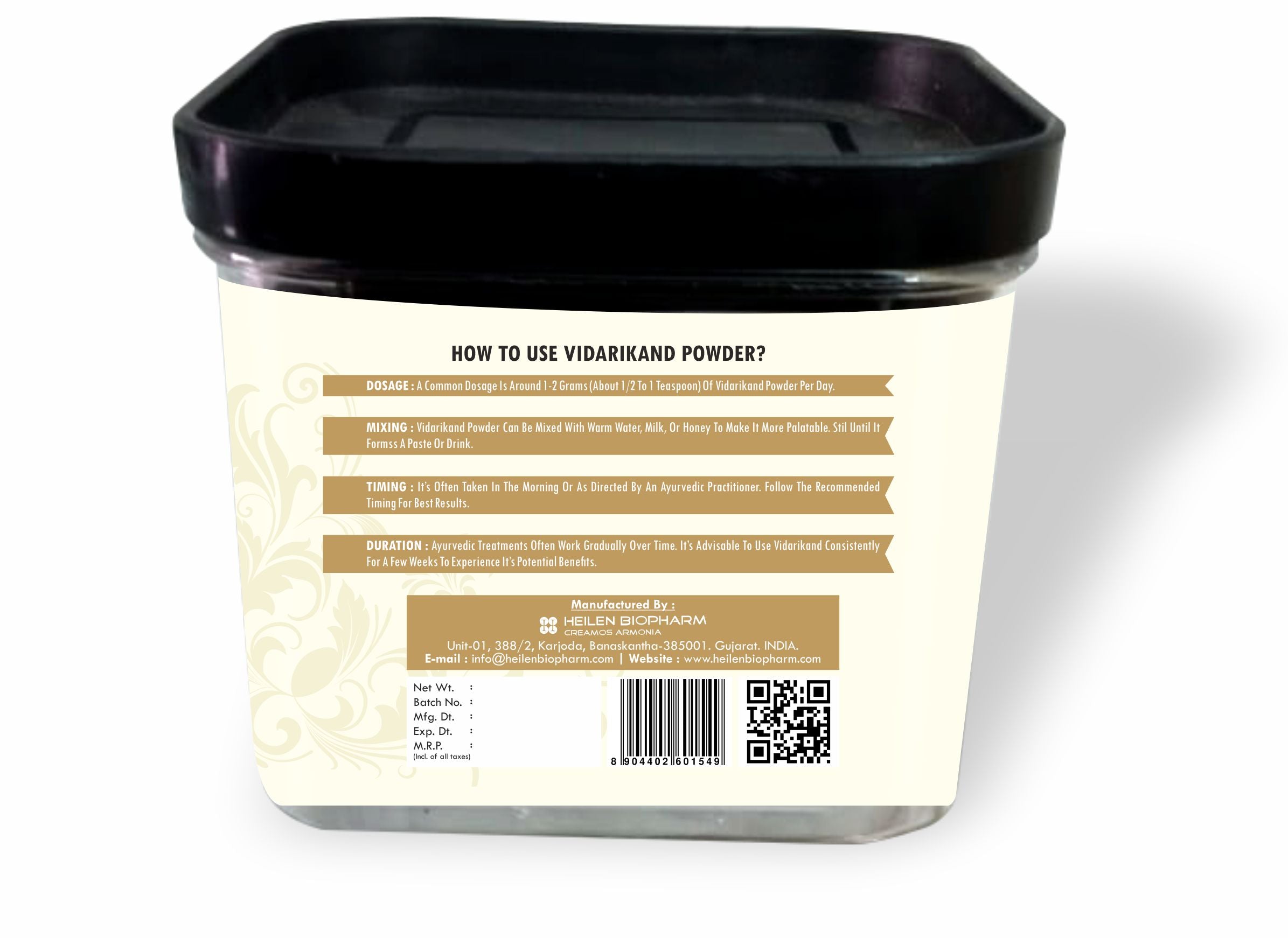 Vidarikand Herbal Powder (Pueraria tuberosa) India Kudzu – Heilen Biopharm